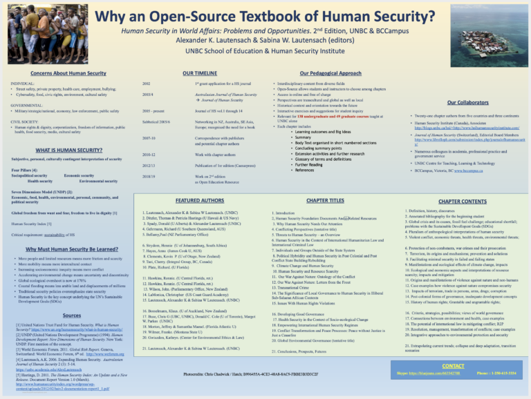Textbook of Human Security – Human Security Institute